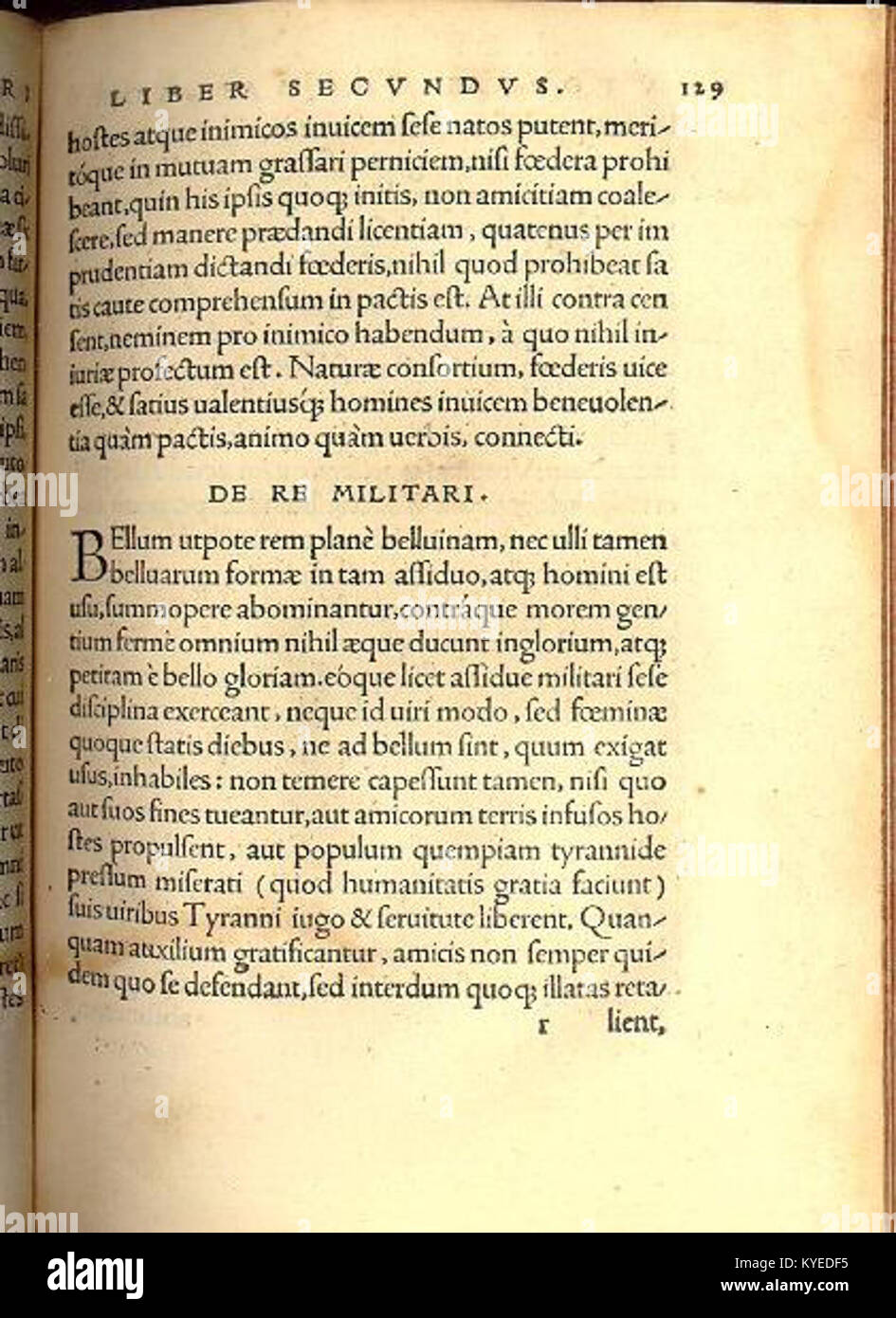An image of the 1518 edition of 'Utopia' by Thomas More, depicting the ...