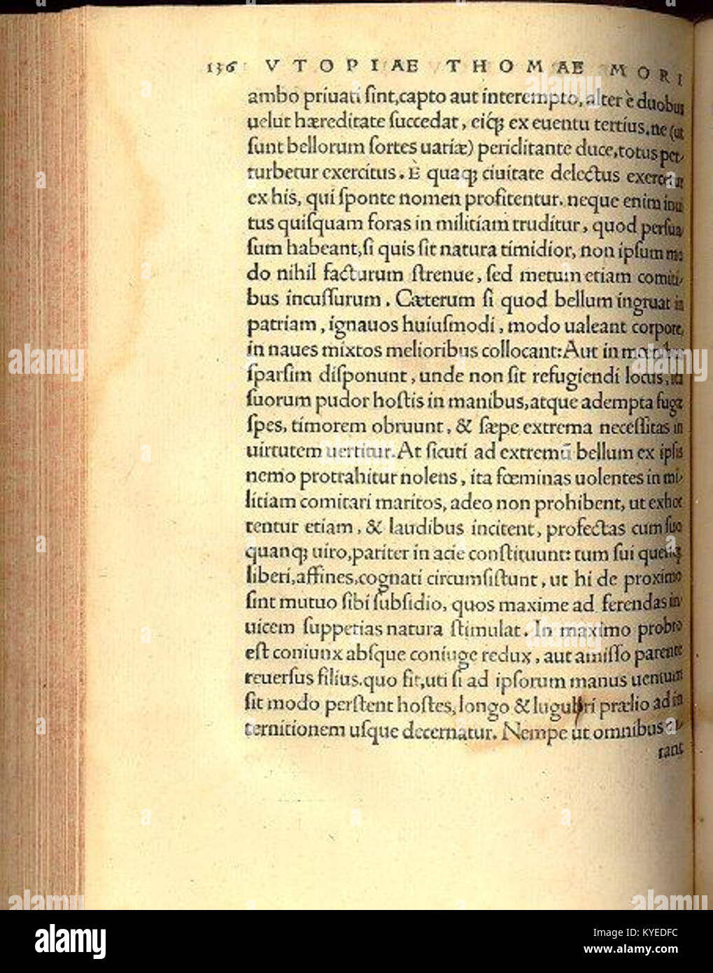 Illustration from Thomas More's 1518 'Utopia', showing communal ...