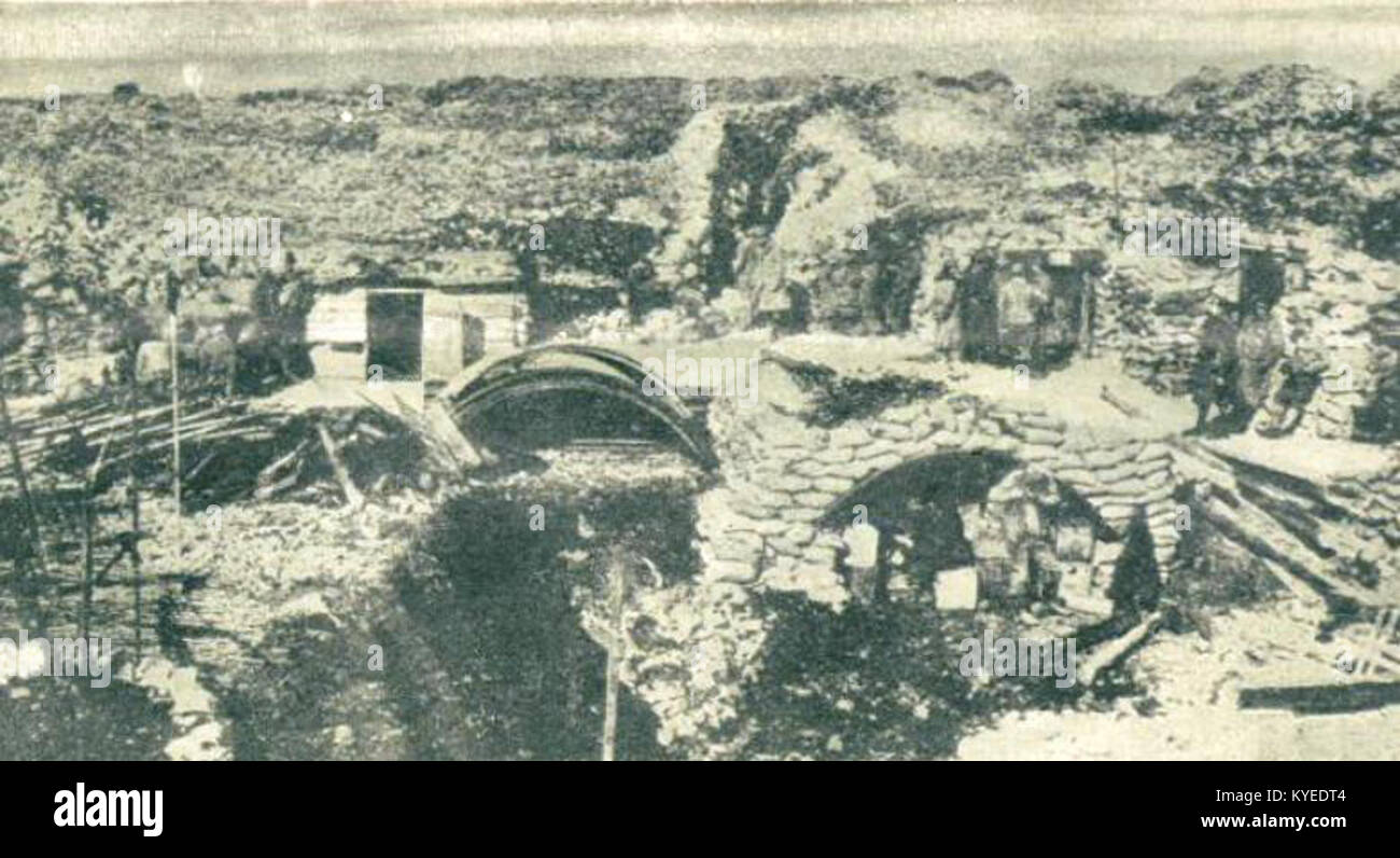 This image depicts the fortified Austro-Hungarian positions on the ...