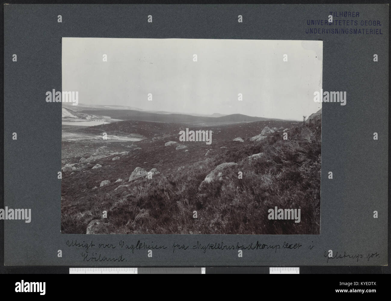 A photograph showing the view of Vagltheien from the Myklebustad ...