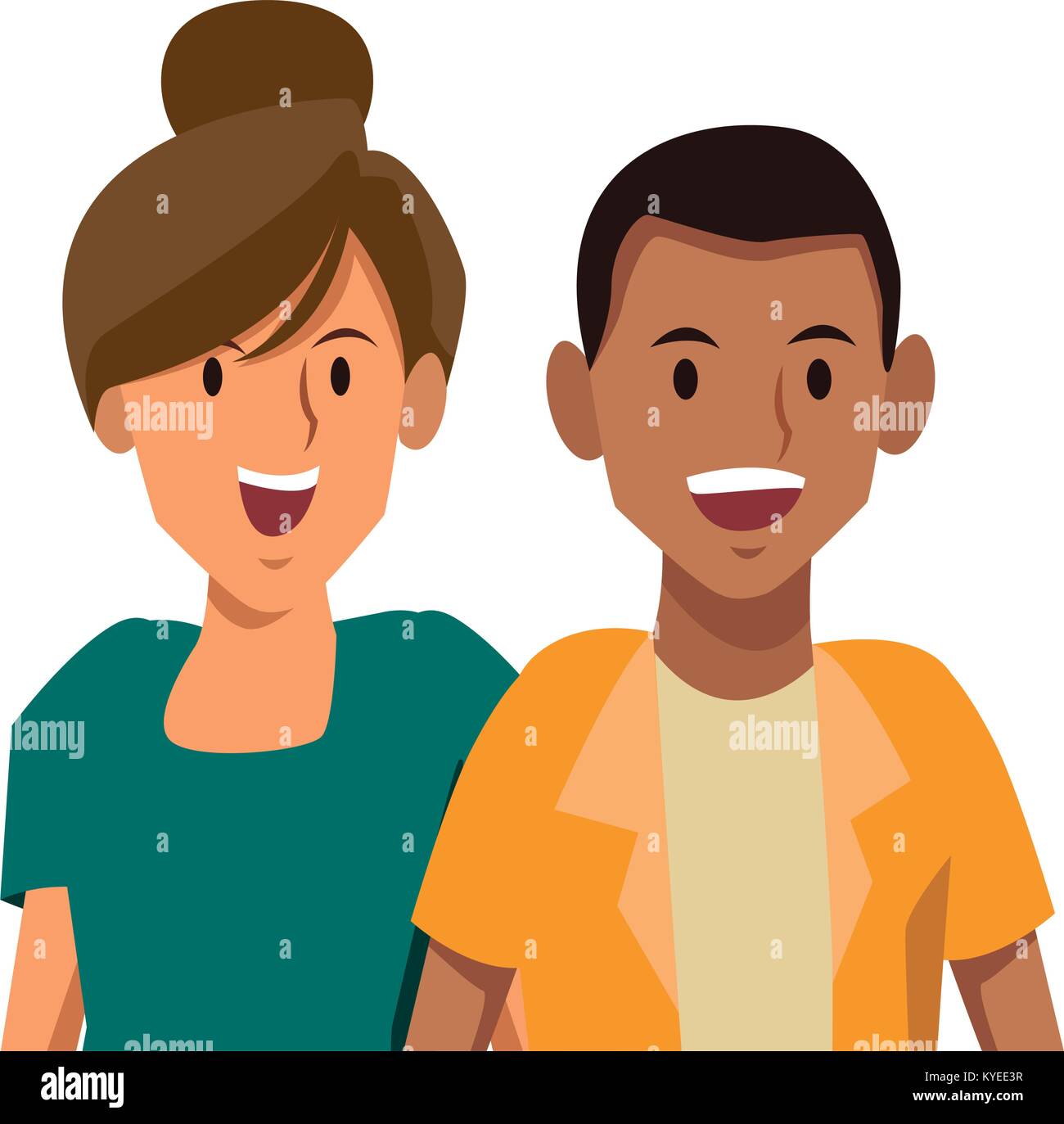 Couple of friends cartoon Stock Vector Image & Art - Alamy