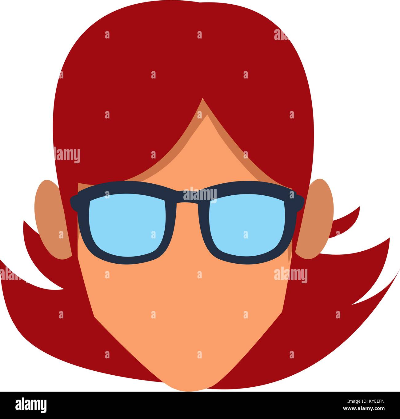 Faceless woman with glasses Stock Vector Image & Art - Alamy