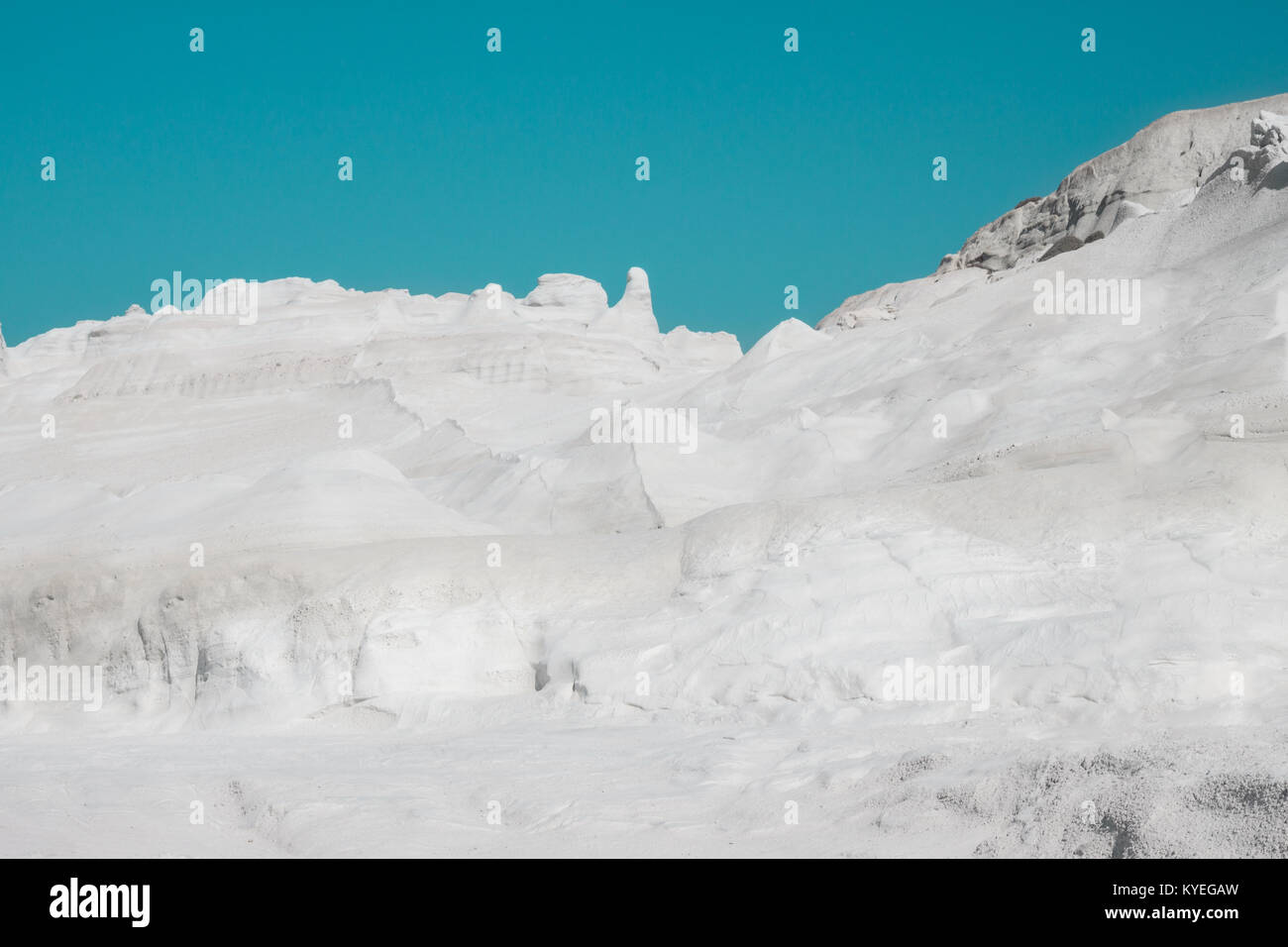Moon Lanscape (Sarakiniko Beach, Milos Stock Photo - Alamy