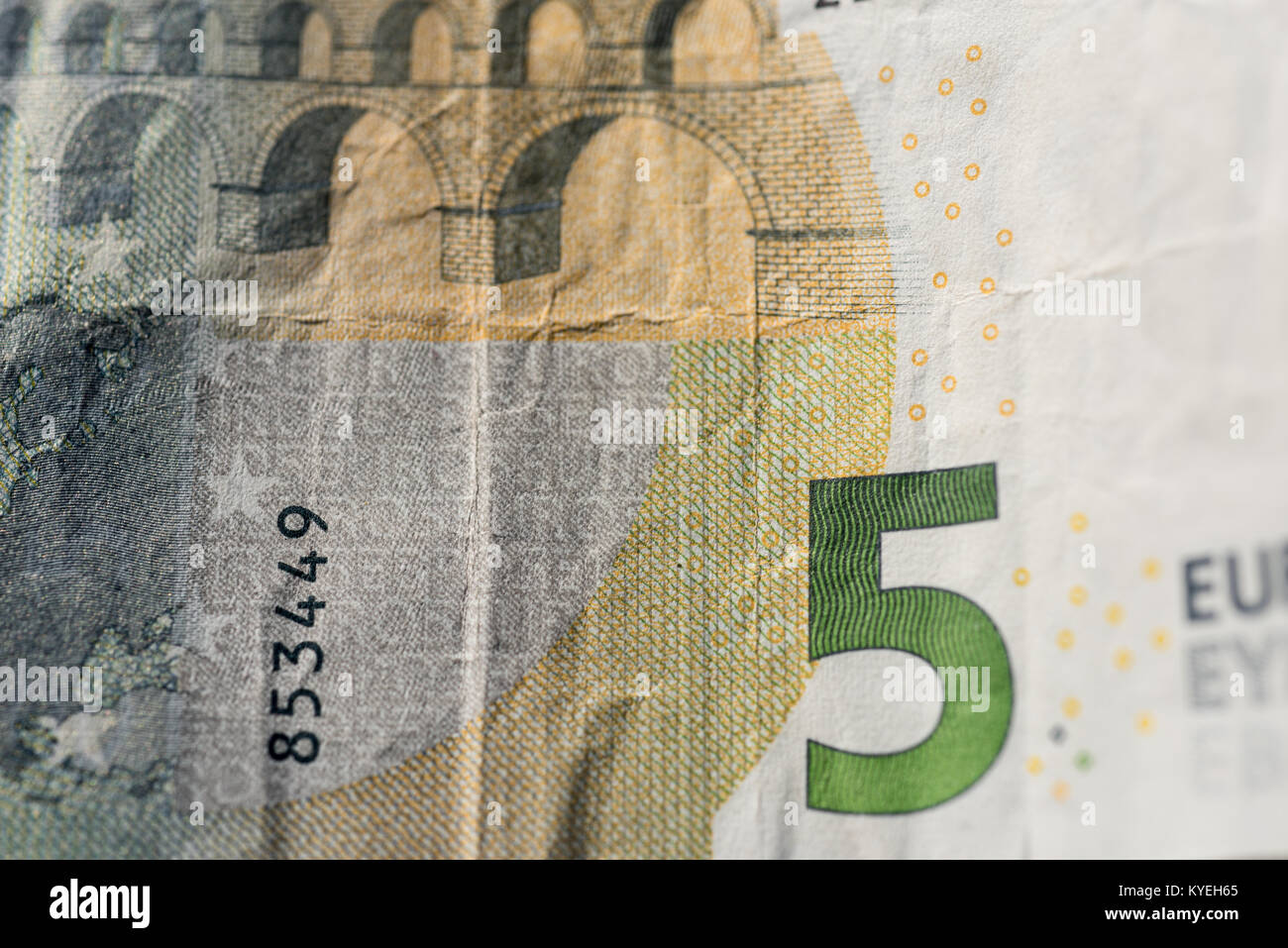 five euro bank note Stock Photo - Alamy