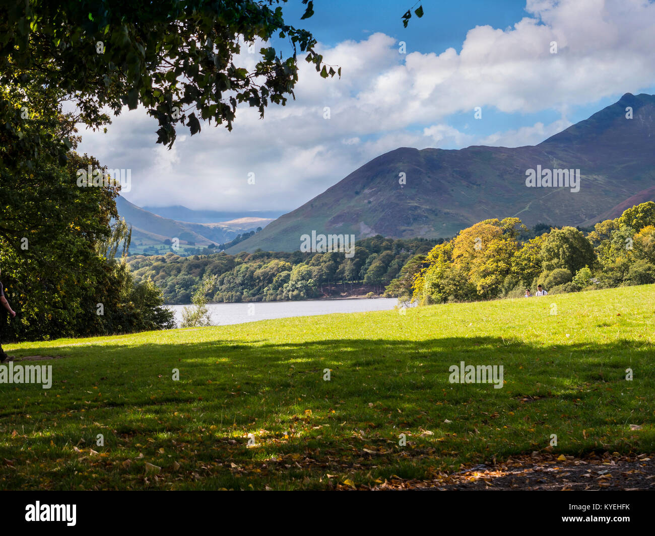 Lake Derwentwater in the Lake District of Northern England Stock Photo ...