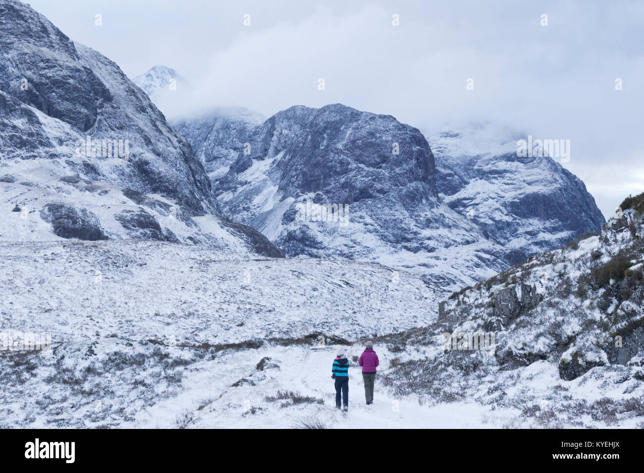Low level walking in Glencoe Stock Photo - Alamy