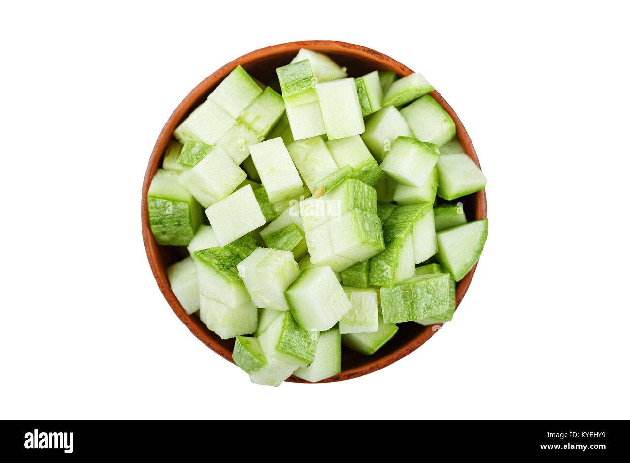 Courgette cubes High Resolution Stock Photography and Images - Alamy