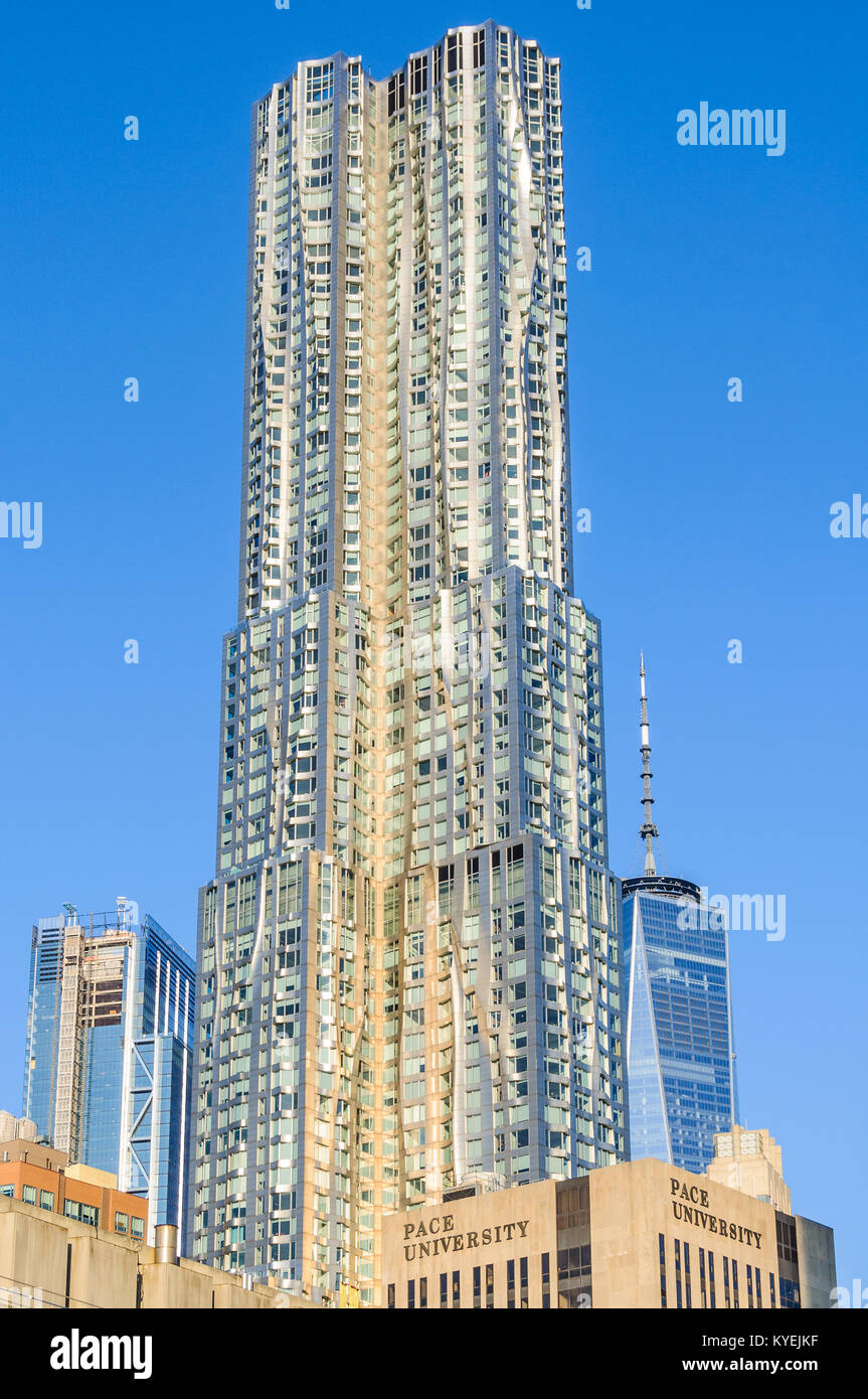 The Beekman Tower, a skyscraper in Lower Manhattan in New York, USA ...