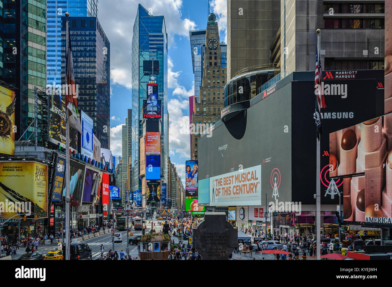 The crowded Times Square in New York, USA Stock Photo - Alamy