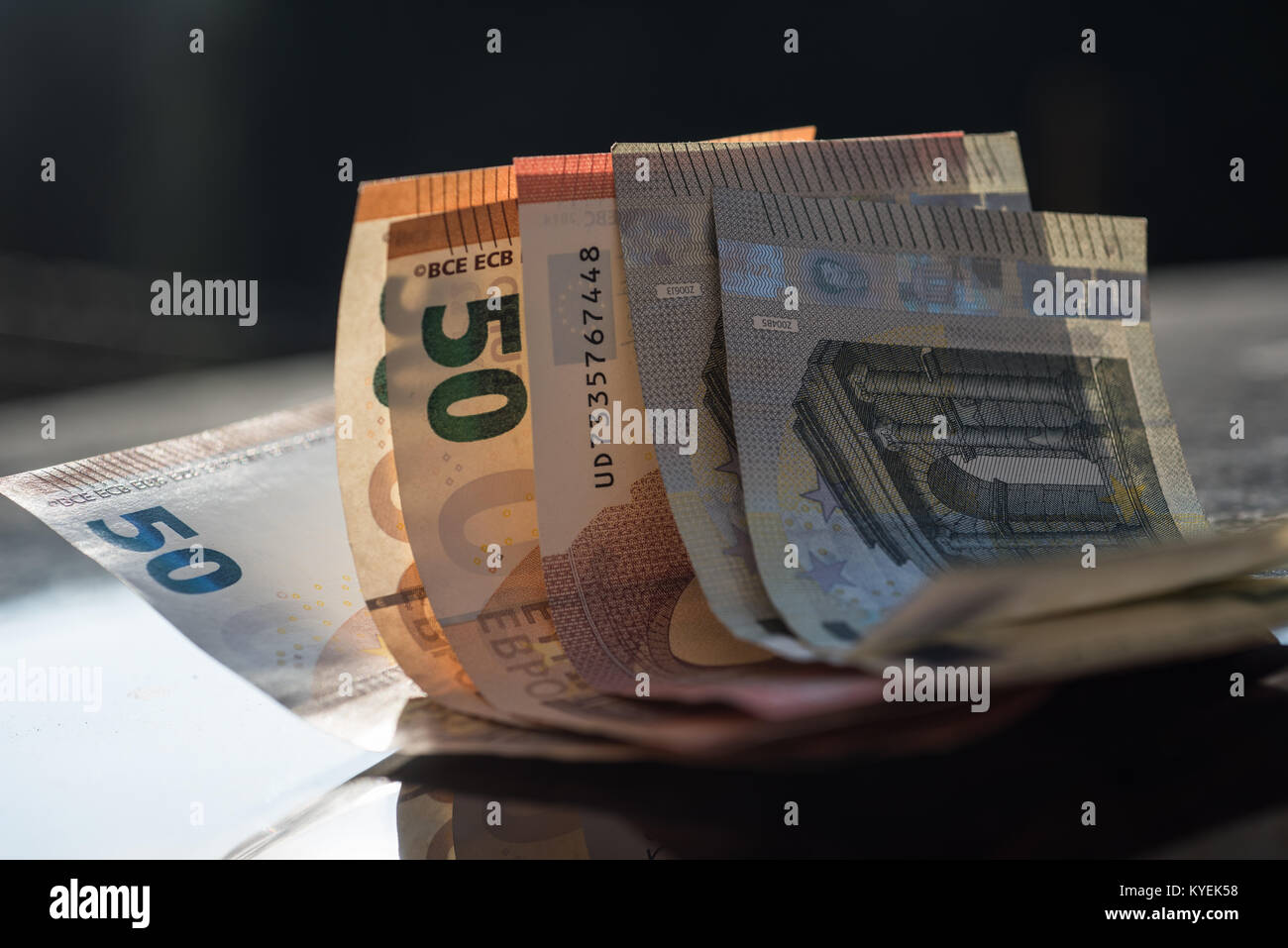 50 euro banknote check hi-res stock photography and images - Alamy