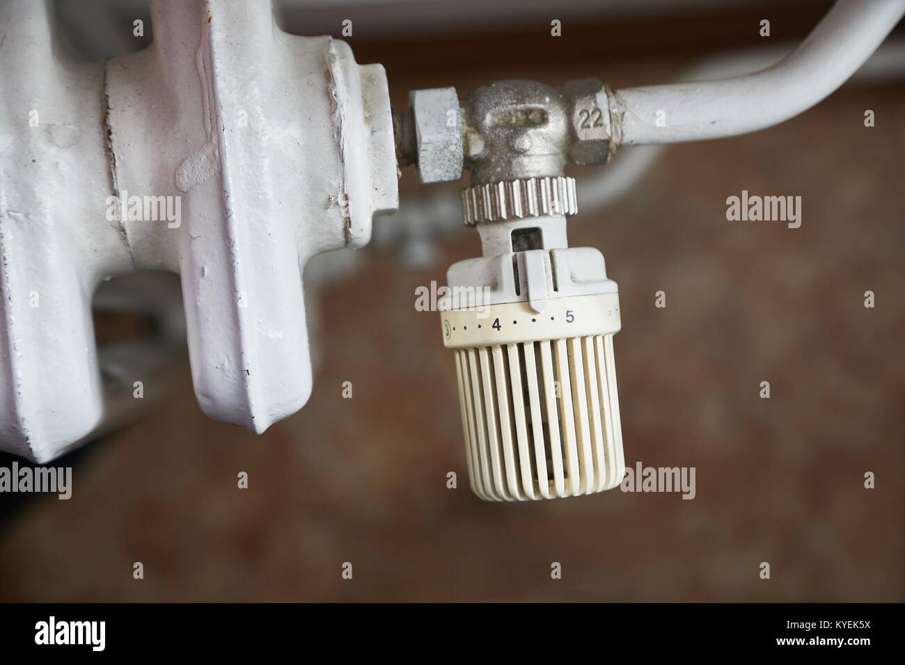 Radiator heating detail Stock Photo - Alamy