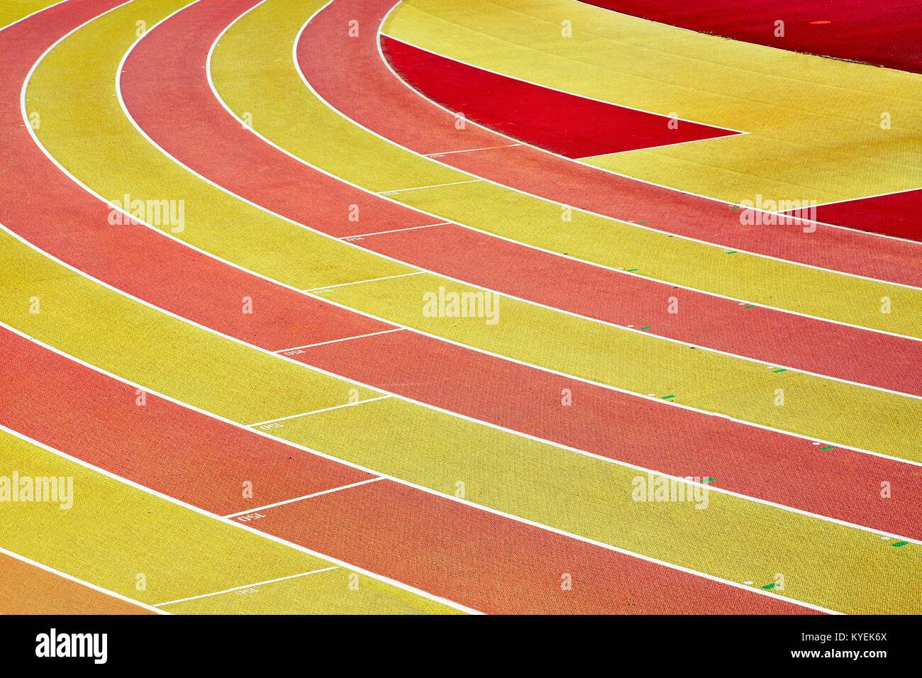 Athletic Running Track Stock Photo - Alamy