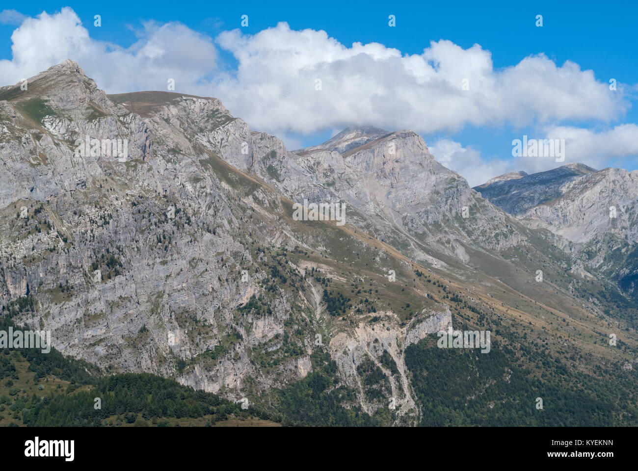 Landscape from Ligurian mountains part of Italian Alps Stock Photo - Alamy