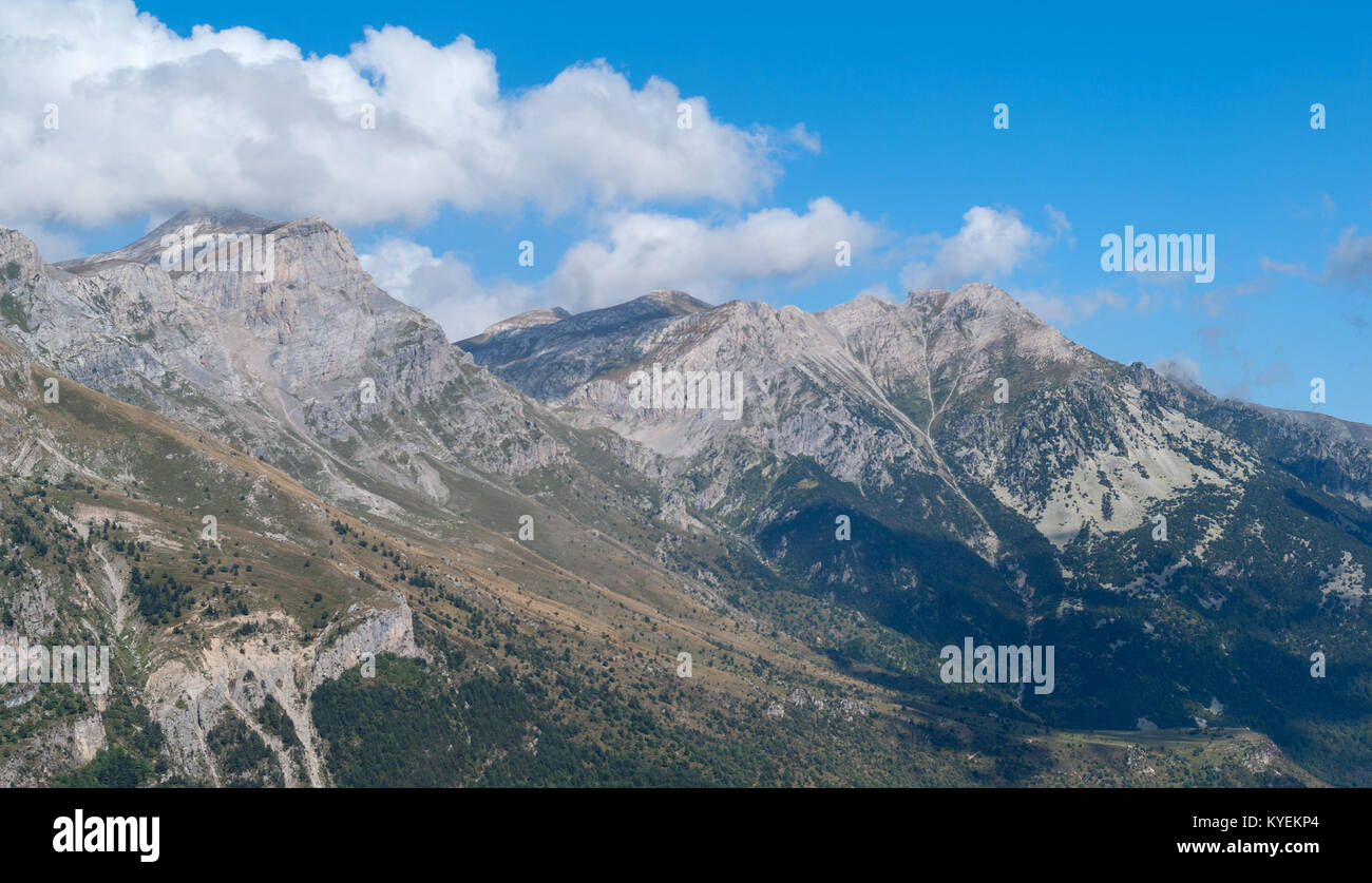 Landscape from Ligurian mountains part of Italian Alps Stock Photo - Alamy