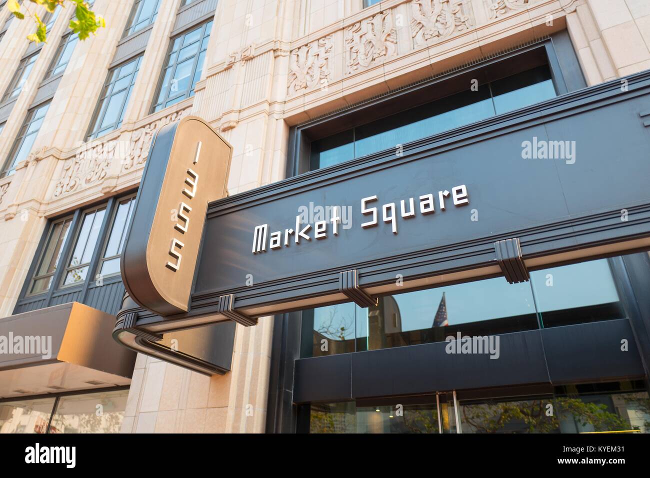 The iconic Mid-Market building at 1355 Market Street, home of the San ...
