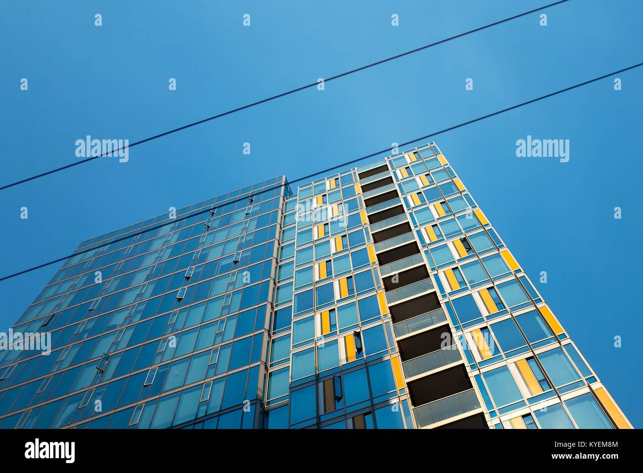 View of the side of the Ava apartment building in the South of Market ...