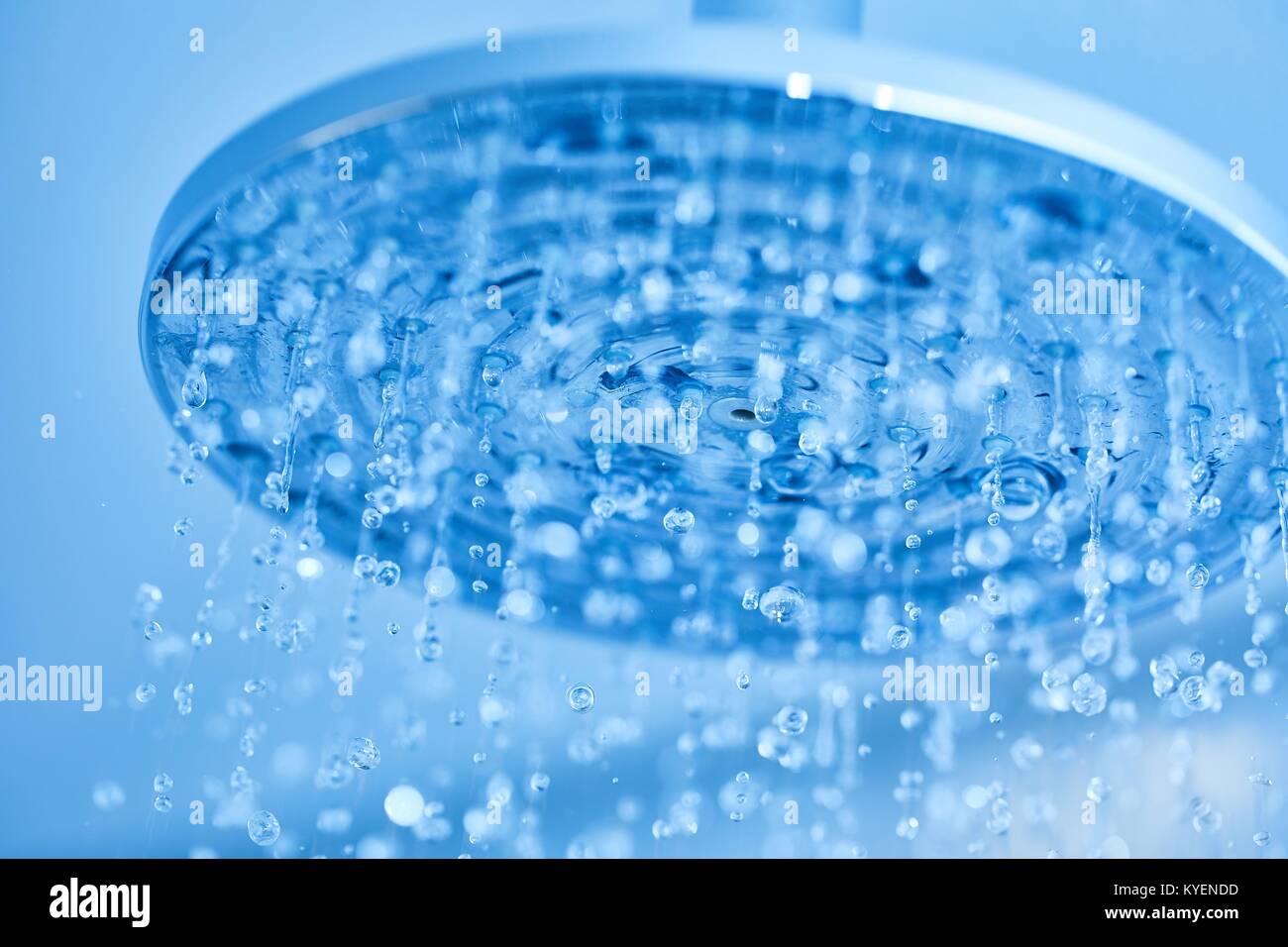 Shower water flowing Stock Photo - Alamy