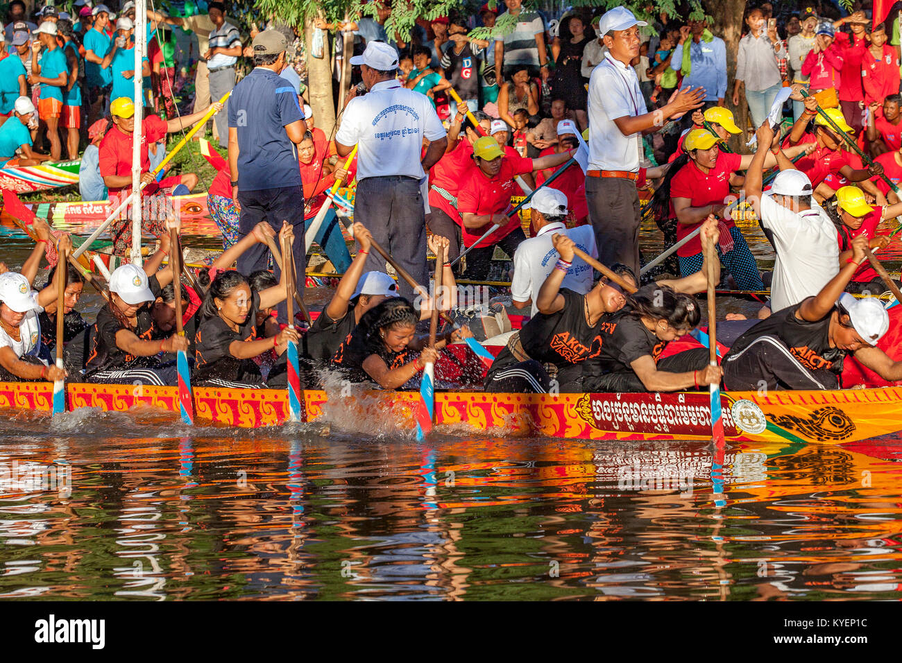 Bon om touk water festival on the tonle sap river hi-res stock ...