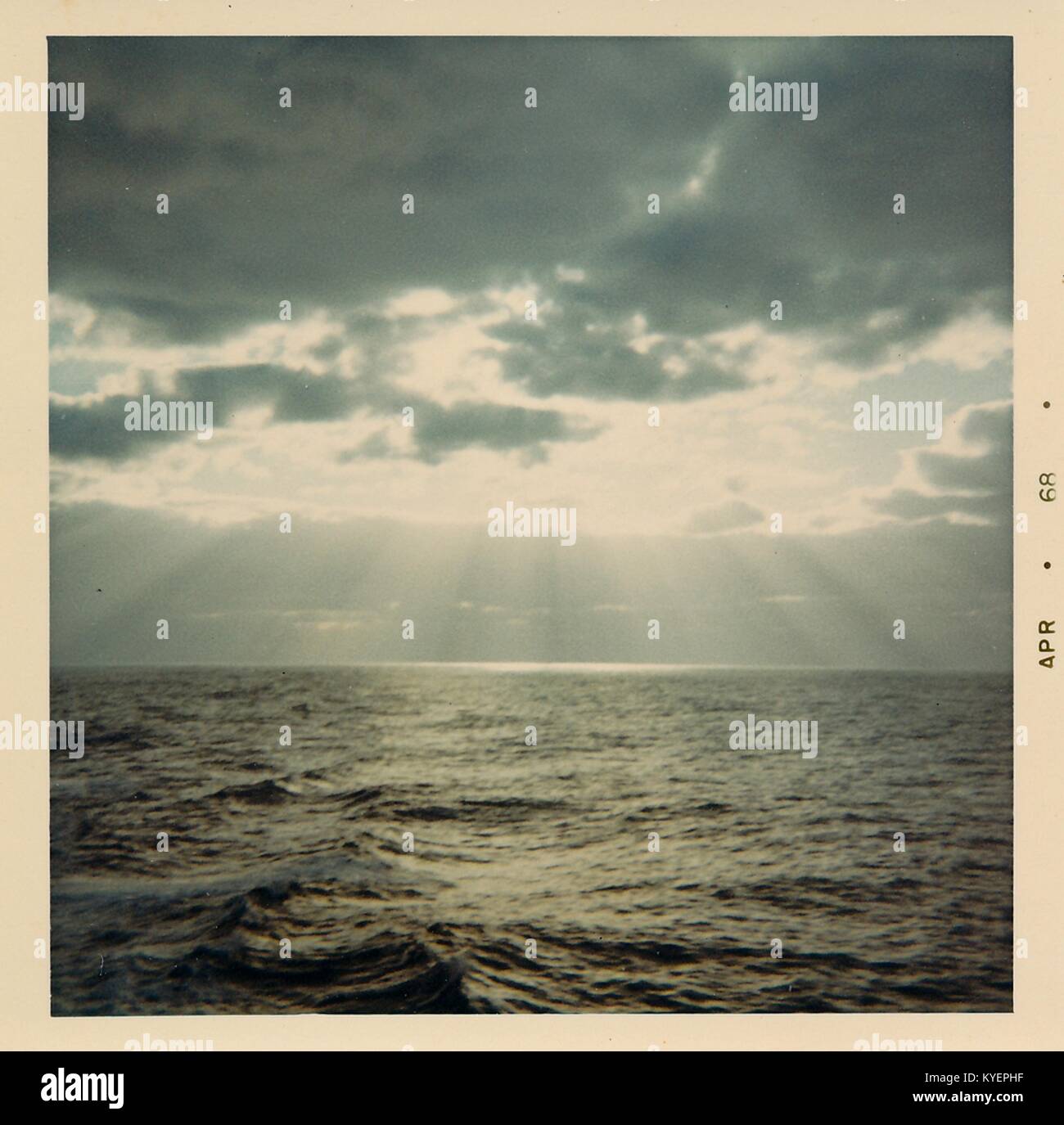 Sunlight brightly illuminates water with small waves near Vietnam ...