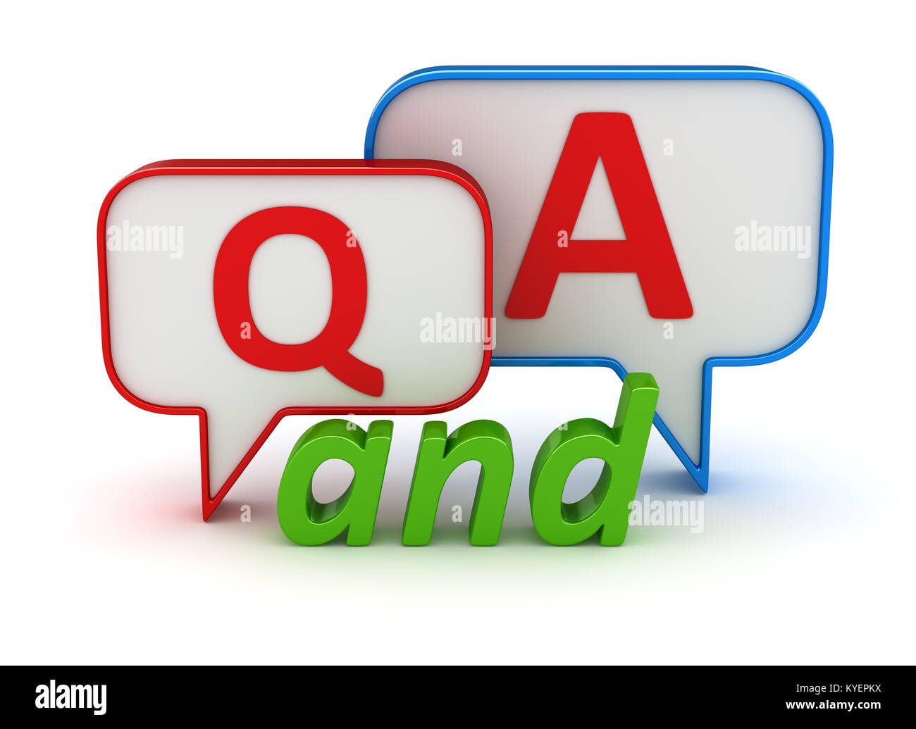 Computer speech bubble question Cut Out Stock Images & Pictures - Alamy