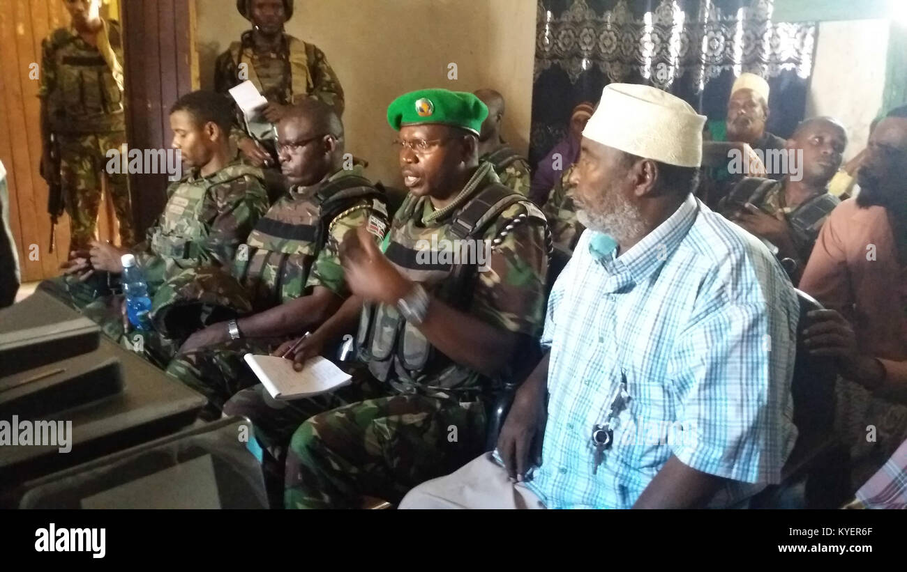 Photograph showing AMISOM's Sector 2 Commander, Brigadier William Shume ...