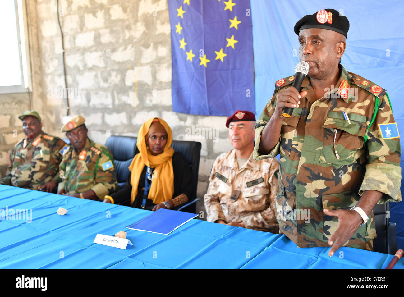 Maj. Gen. Ahmed Jimaale, Somalia's Chief of Defence Forces, addresses ...