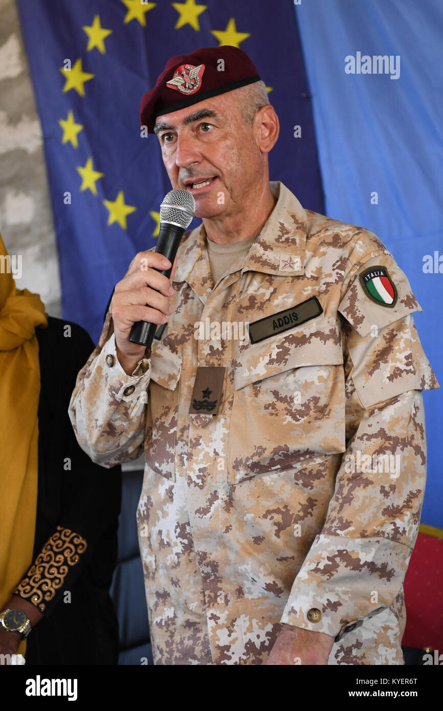 Brigadier General Pietro Addis, Commander of the European Union ...