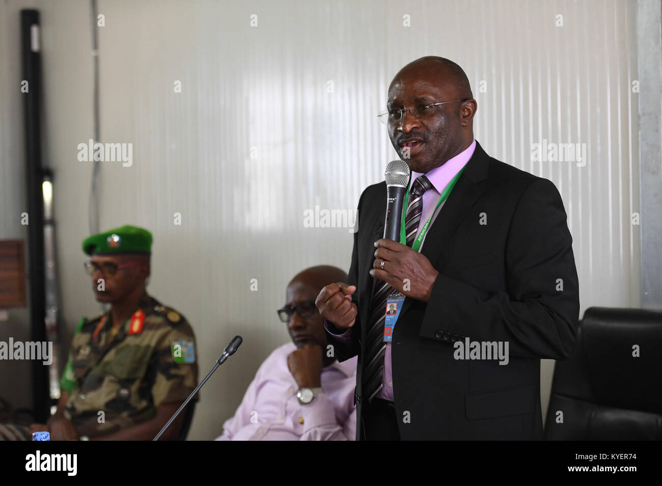 A photograph of Simon Mulongo, the Deputy Special Representative of the ...