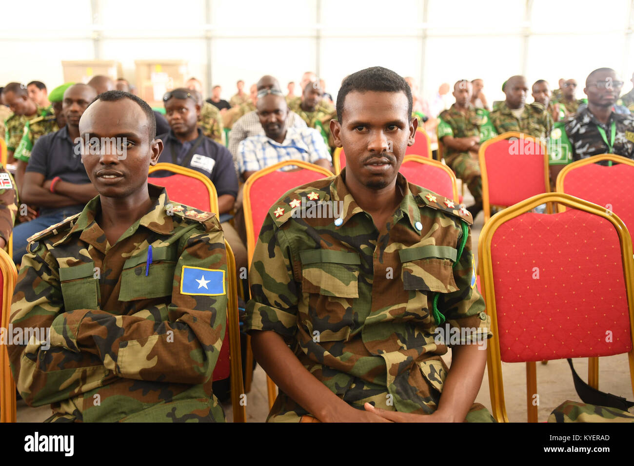 Officers from the Somali National Army, AMISOM, and international ...
