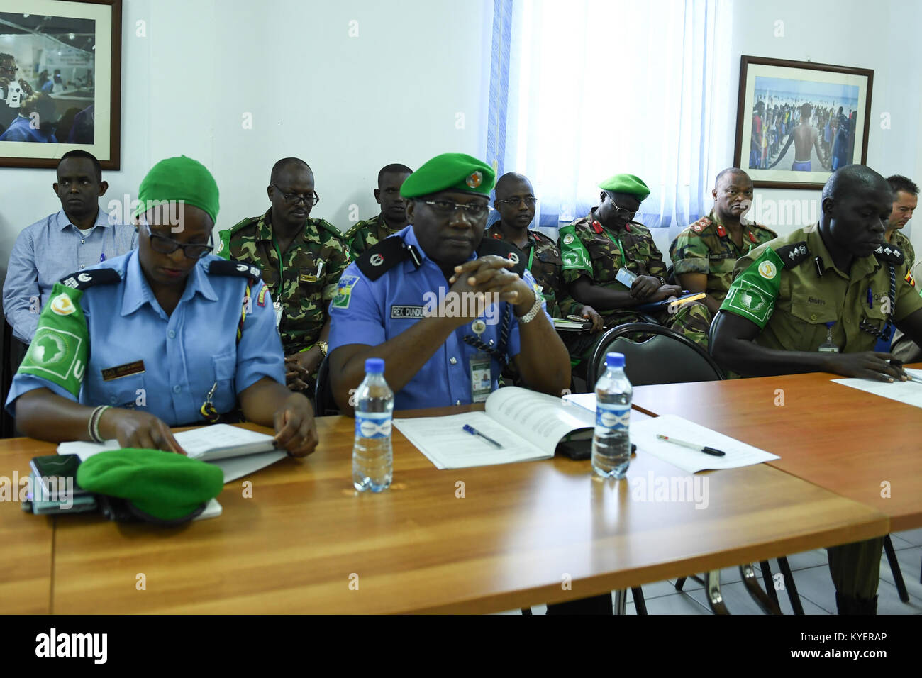 Senior officers from the African Union Mission in Somalia (AMISOM ...