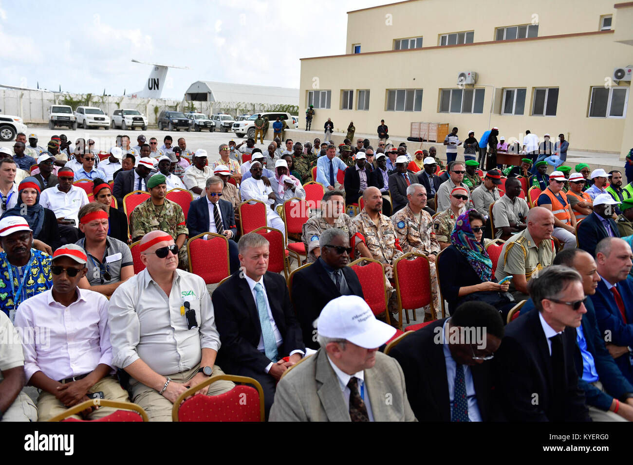 A ceremony held in Mogadishu on October 20, 2017, to remember the ...