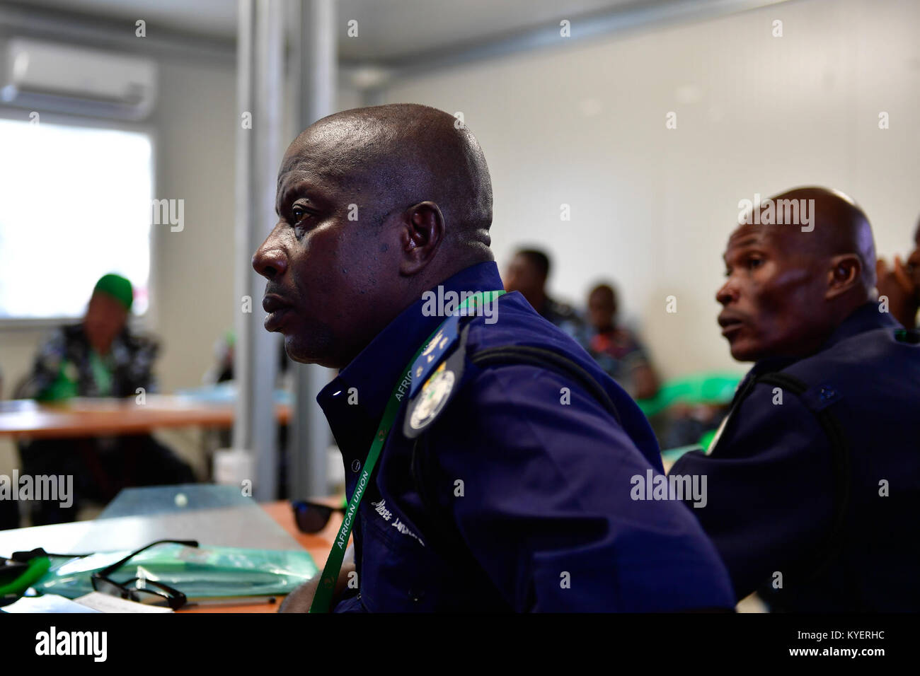 A photograph of newly deployed Individual Police Officers (IPOs ...