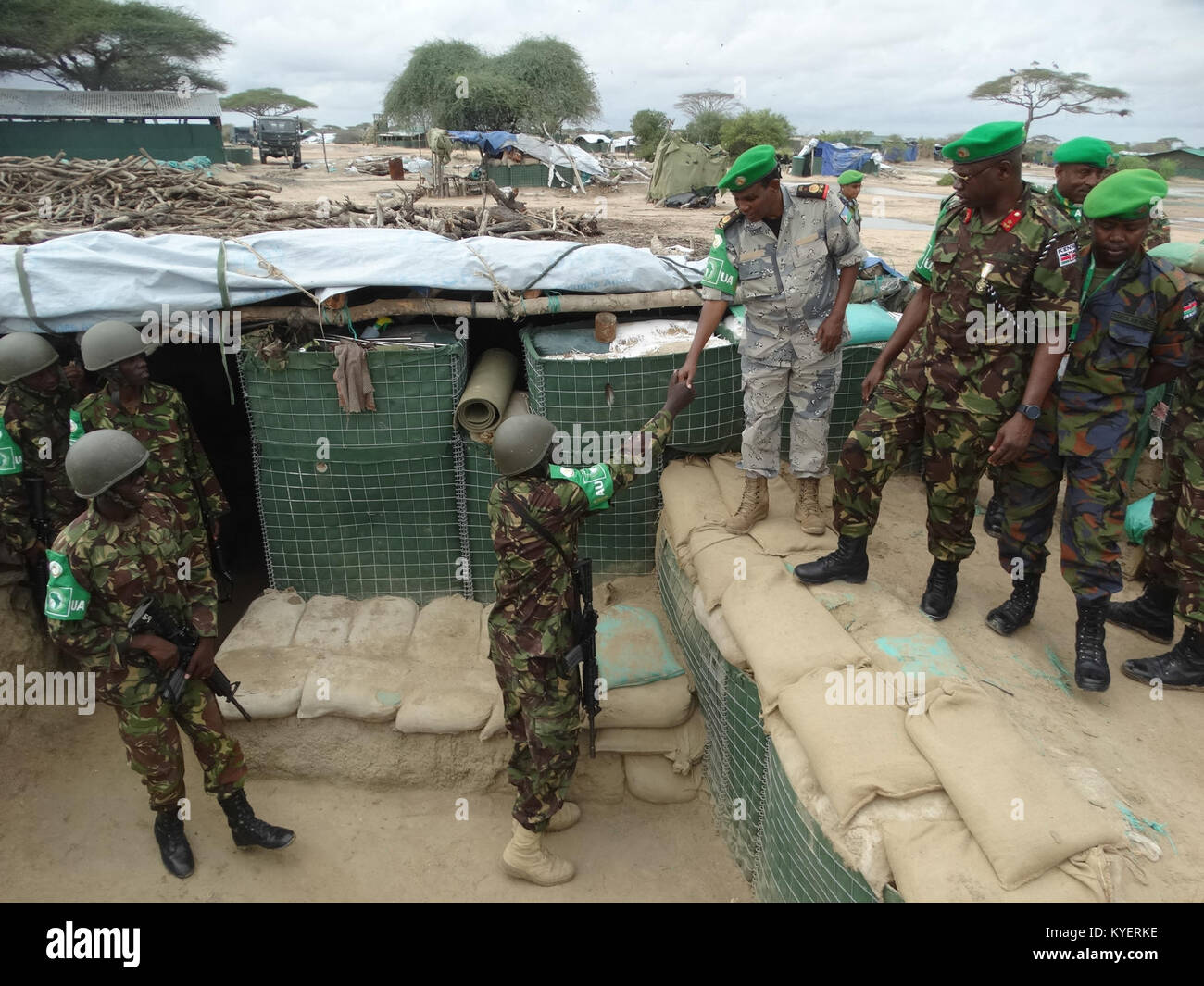 This photograph shows Lt. Gen. Osman Noor Soubagleh, the AMISOM Force ...