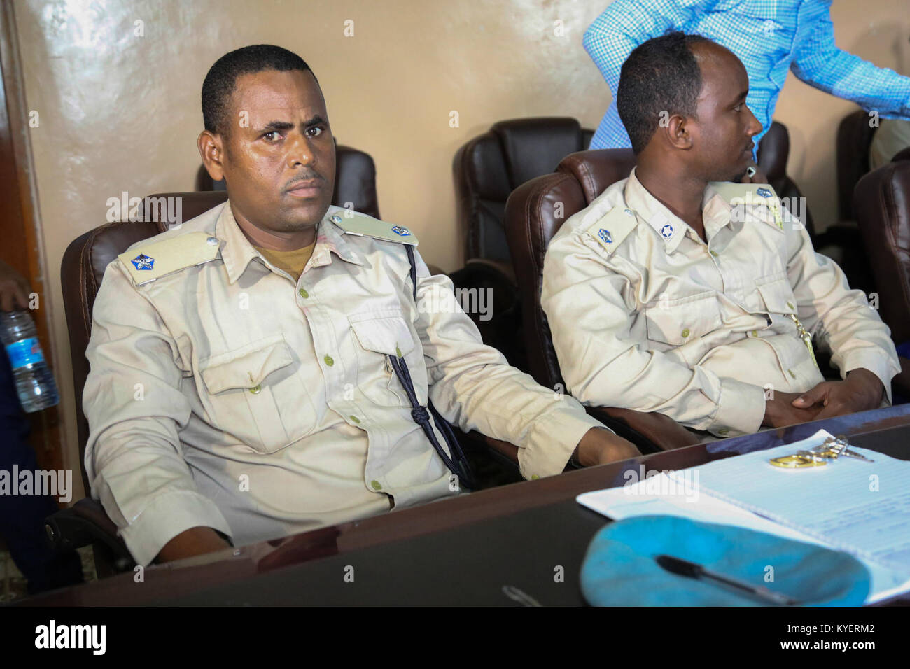 This photograph captures police officers from the South West State of ...