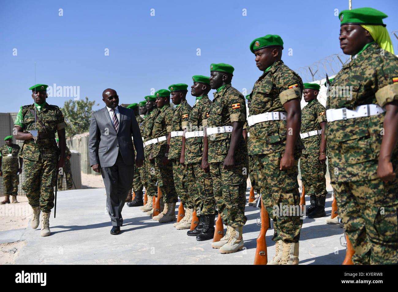 This photograph shows Simon Mulongo, the Deputy Special Representative ...