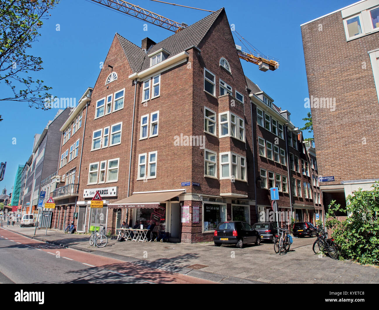 A historical photograph of the intersection or street view at ...