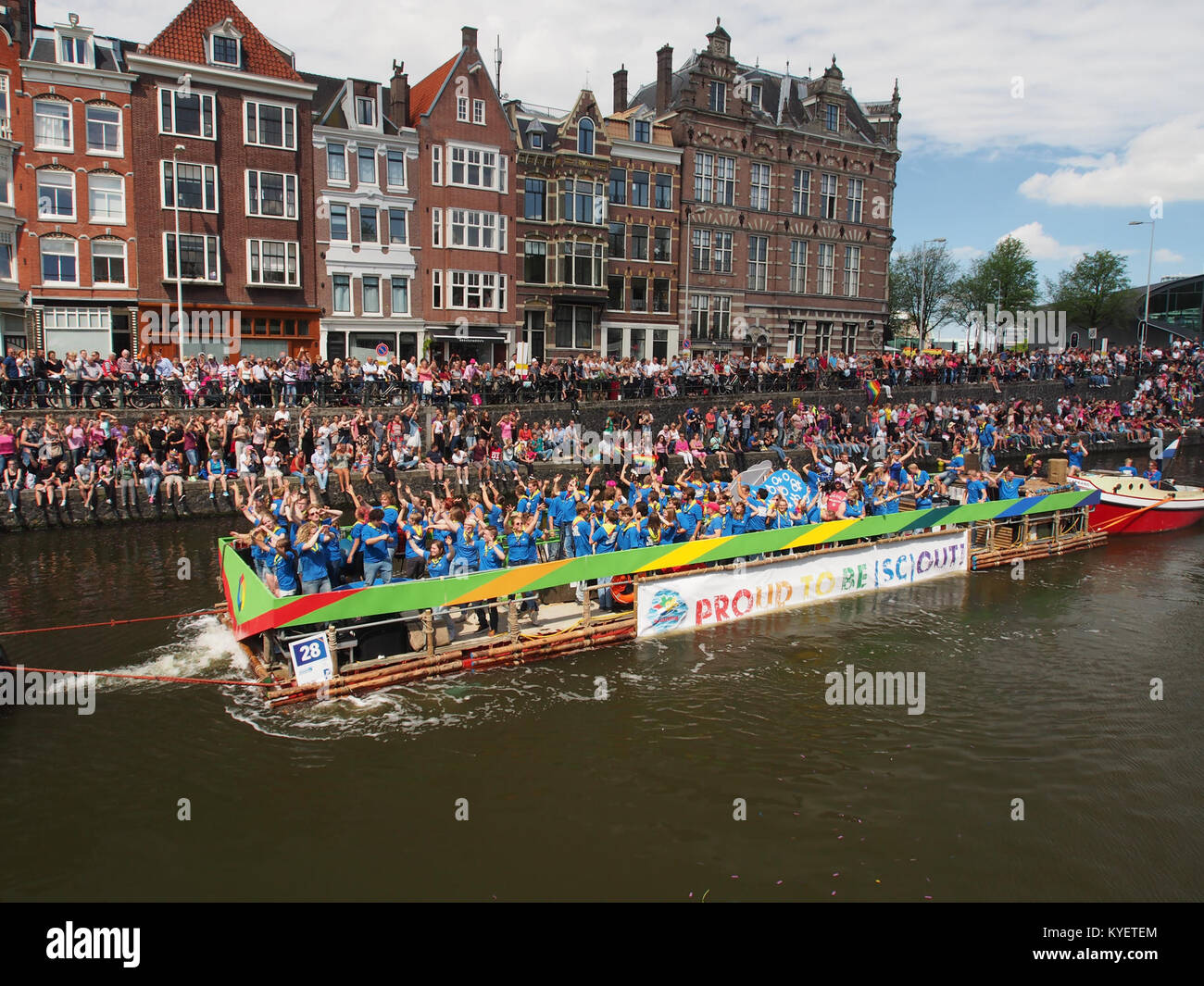 Photograph of Boat 28 'Proud to be scout' participating in the 2017 ...