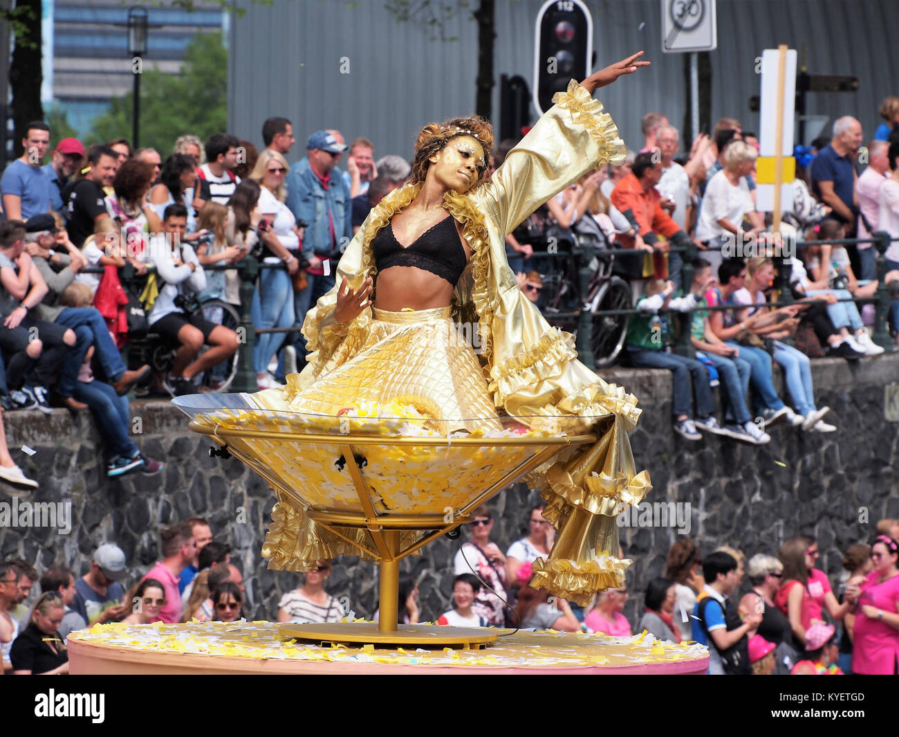 Photograph of Boat 34, part of the Canal Parade in Amsterdam in 2017 ...
