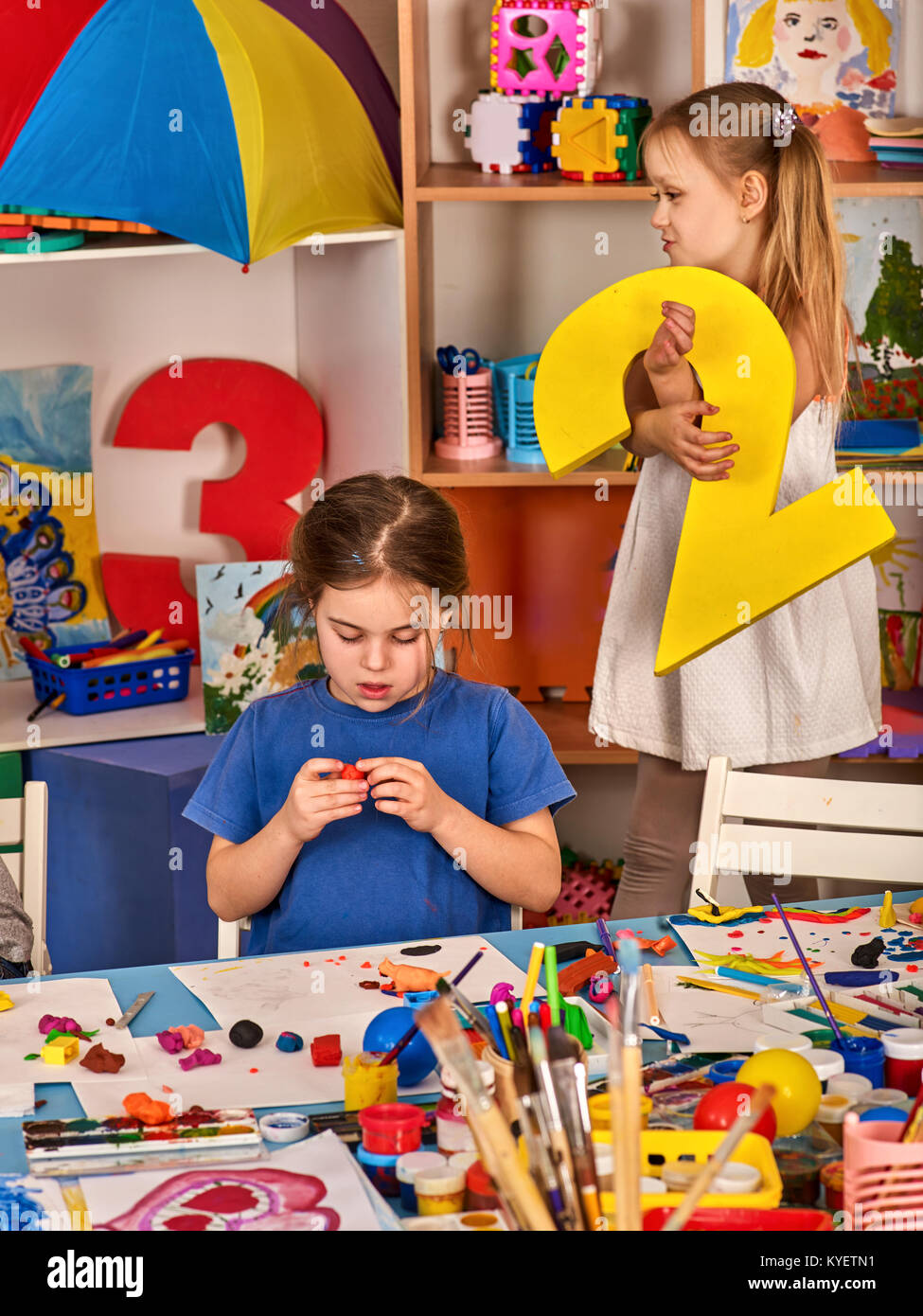 Plasticine girl picture hi-res stock photography and images - Alamy