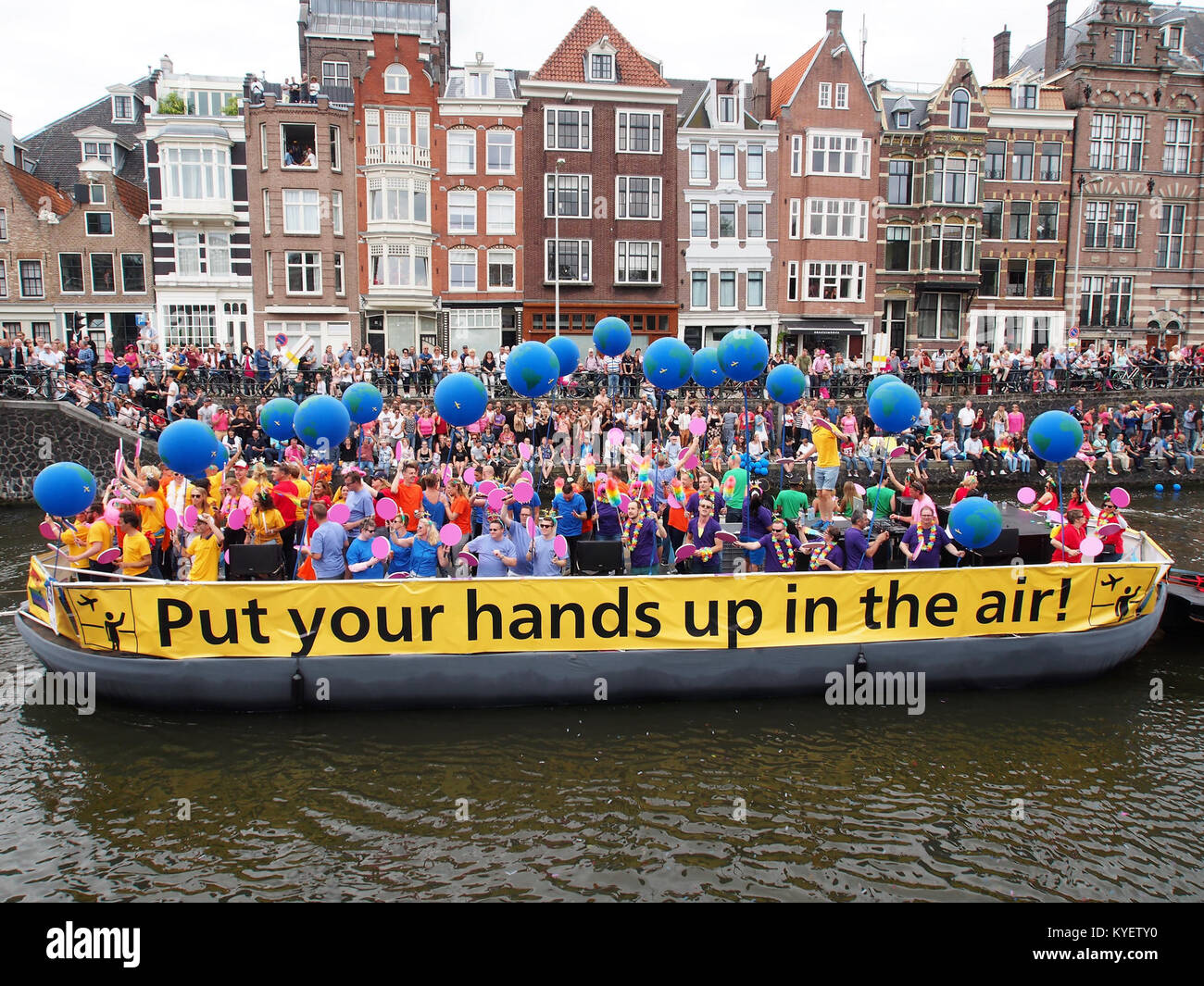 Photograph showing Boat 75 at the Canal Parade in Amsterdam in 2017 ...