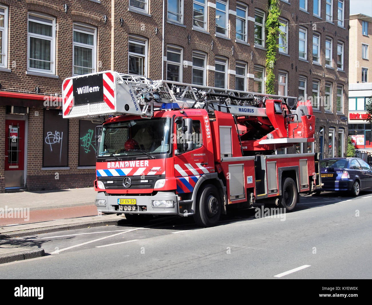 A photograph of Mercedes Atego Unit 13-3651, a fire truck operated by ...