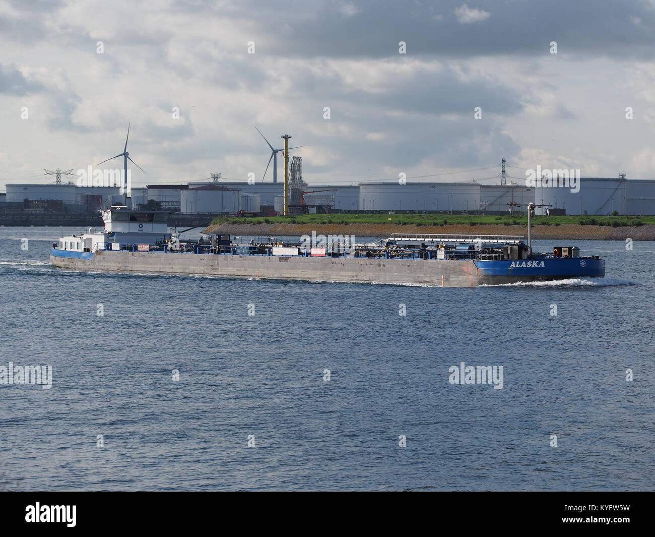 The ship Alaska, identified by its IMO number 9582908 and ENI 02333729 ...