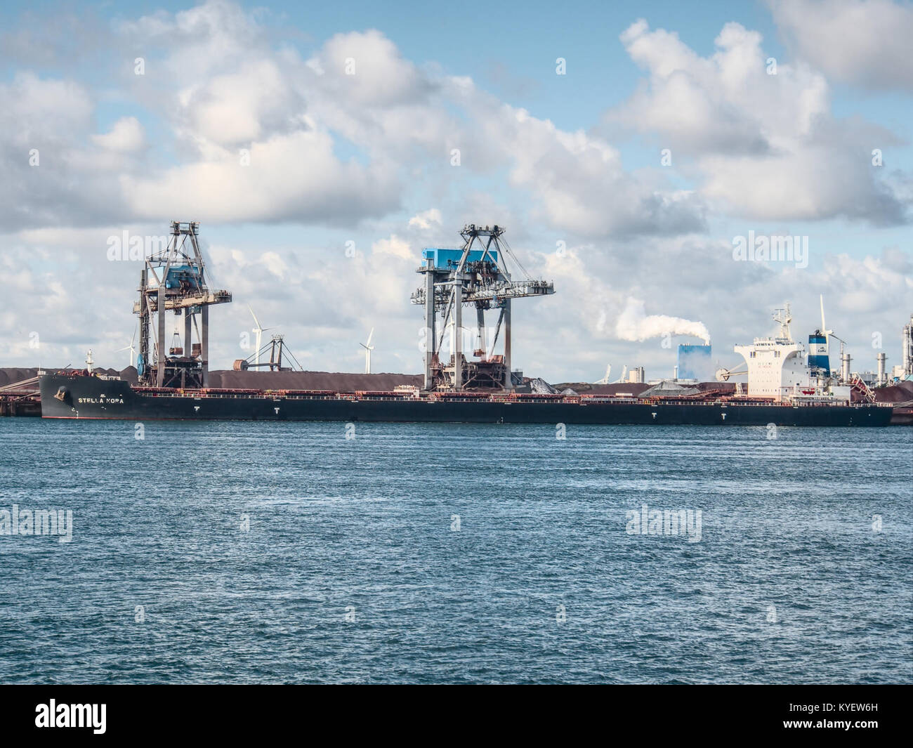 The Stella Nora, a ship built in 2016, navigates the Calandkanaal in ...