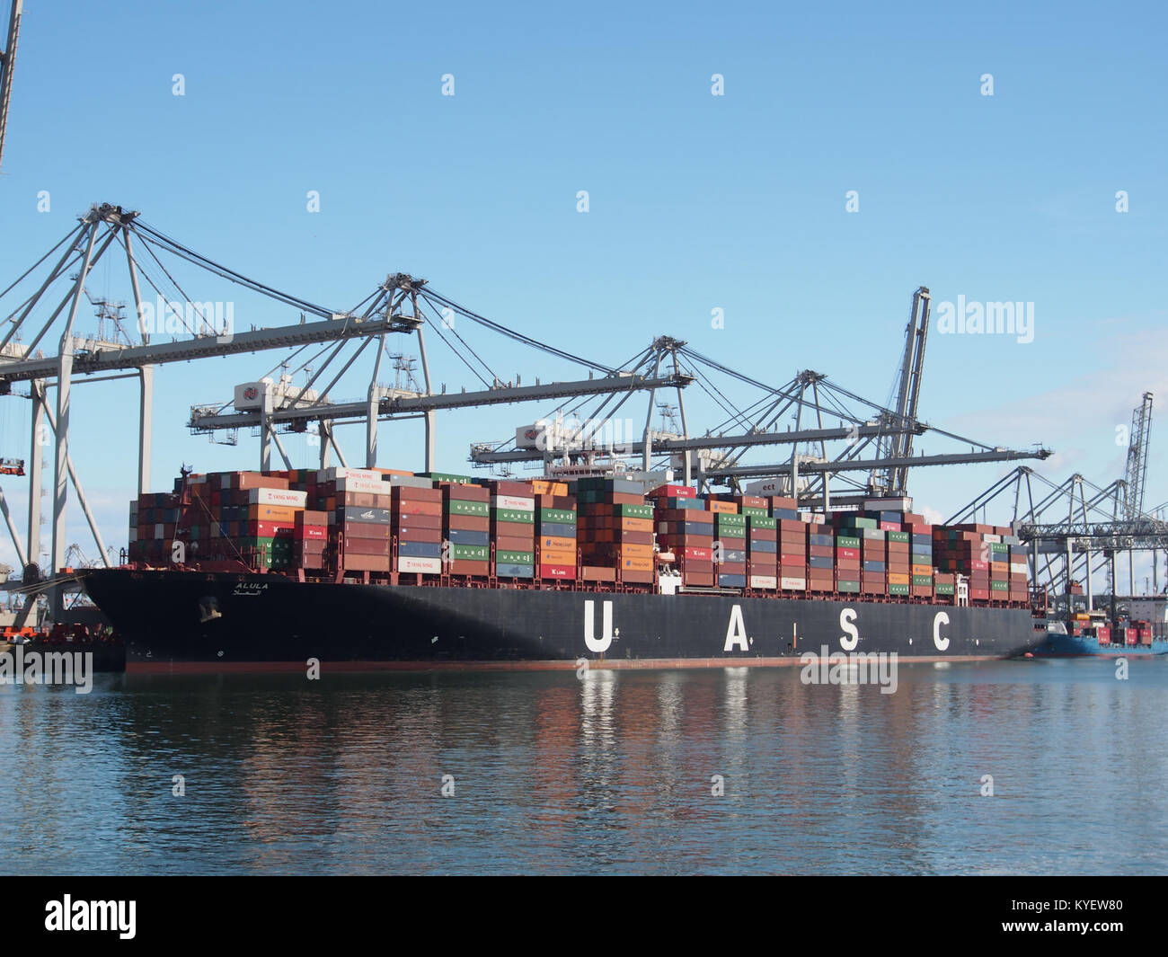 The Budapest Express ship (IMO 9450430), photographed at Amazonehaven ...