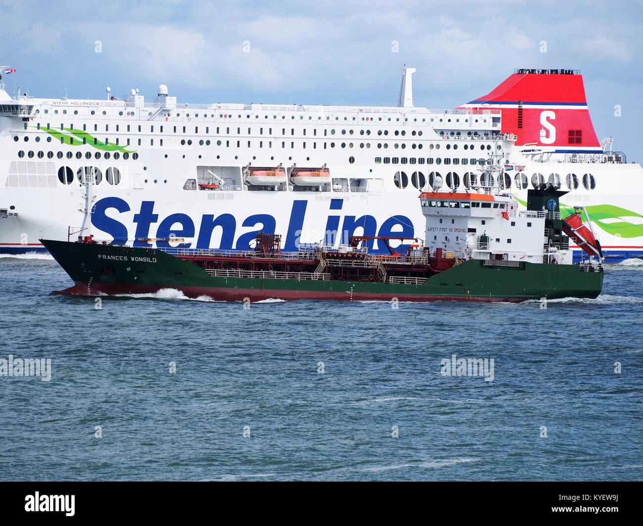 The ship Frances Wonsild, built in 1994, identified by its IMO number ...