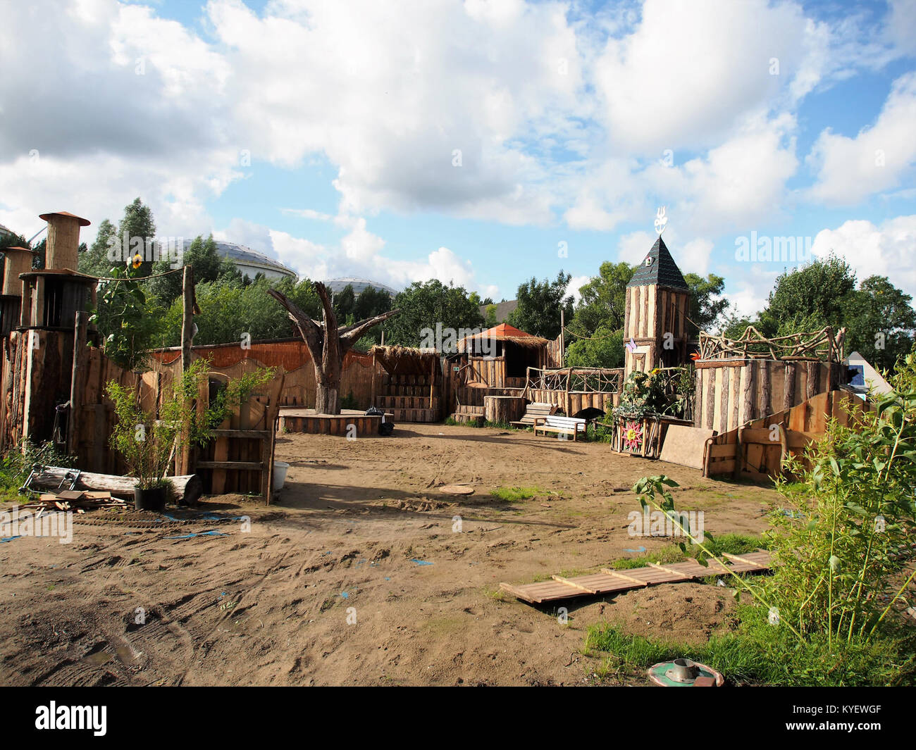 A photograph of Ruigoord, an area known for its artistic community and ...