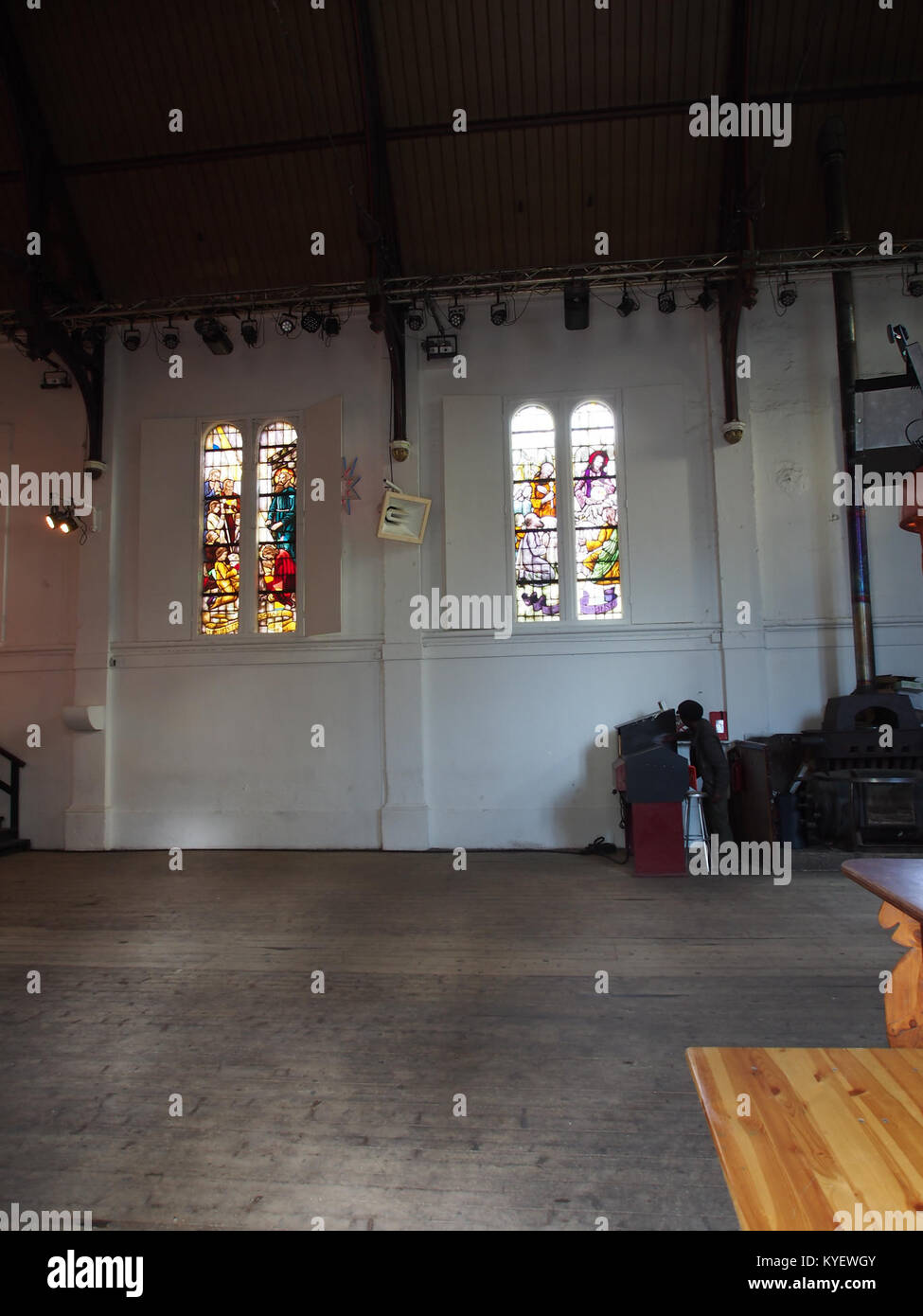 A photograph of the Kerk (church) in Ruigoord, a small village in the ...
