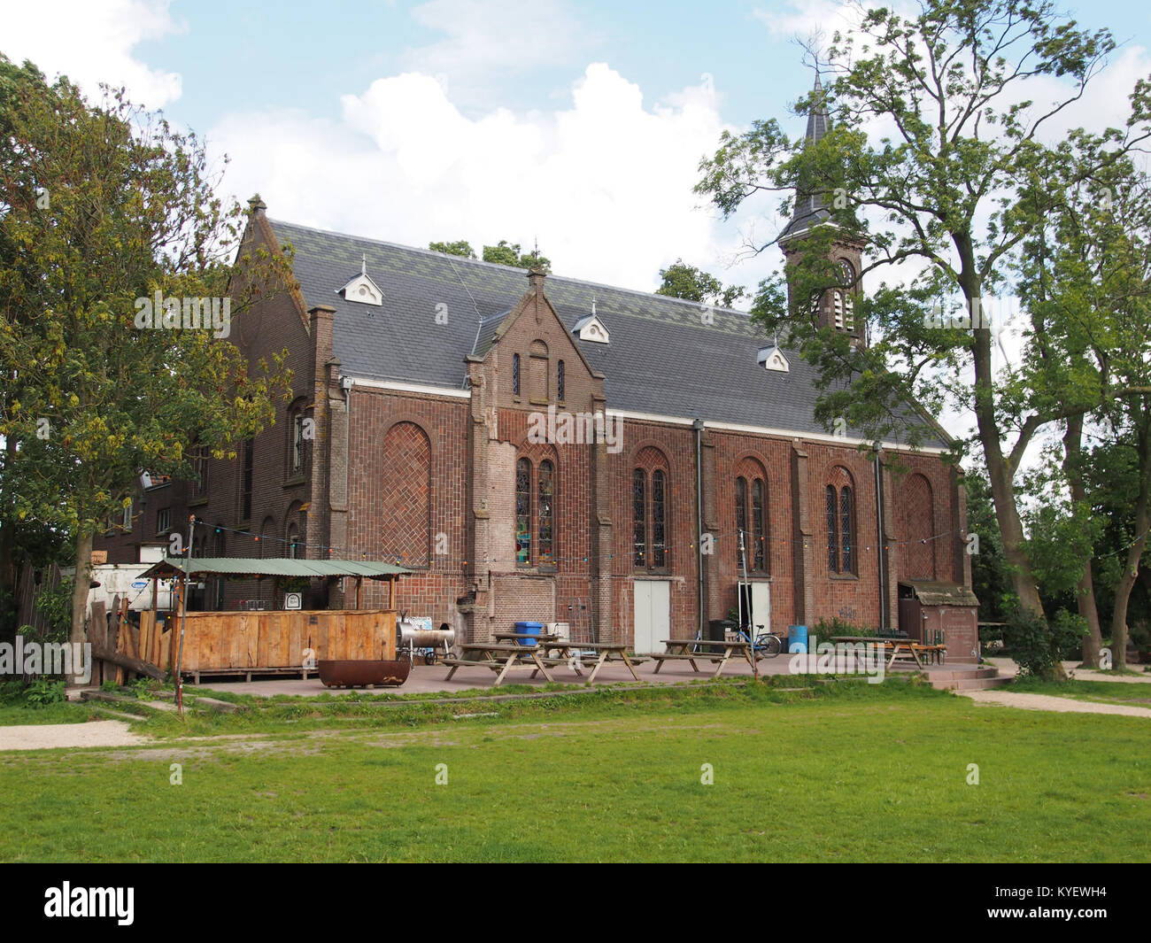 Photograph of the Ruigoord Church, a notable landmark in the Ruigoord ...