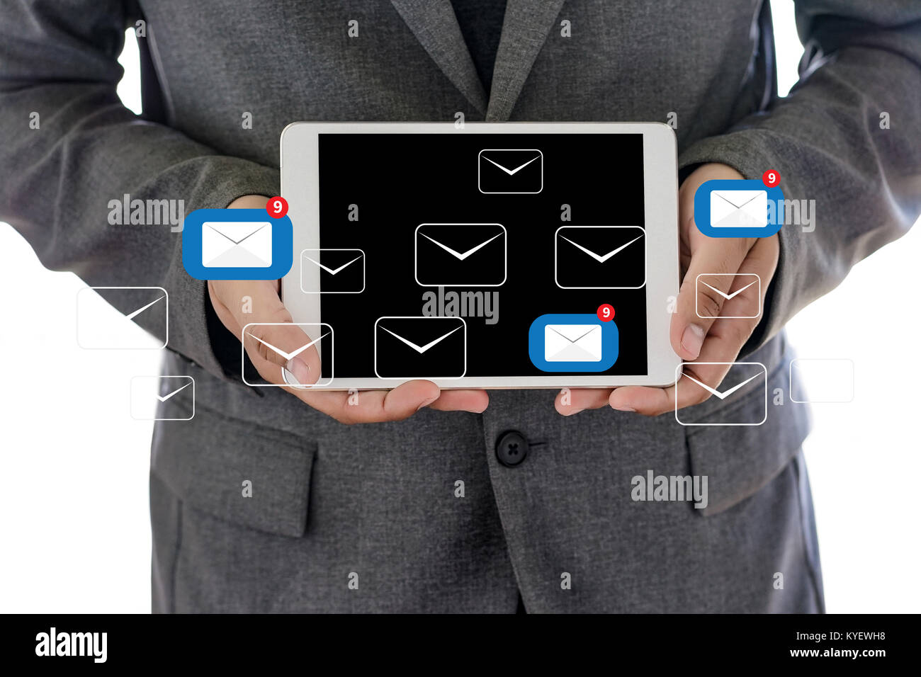 Mail Communication Connection message to mailing contacts inbox to view ...