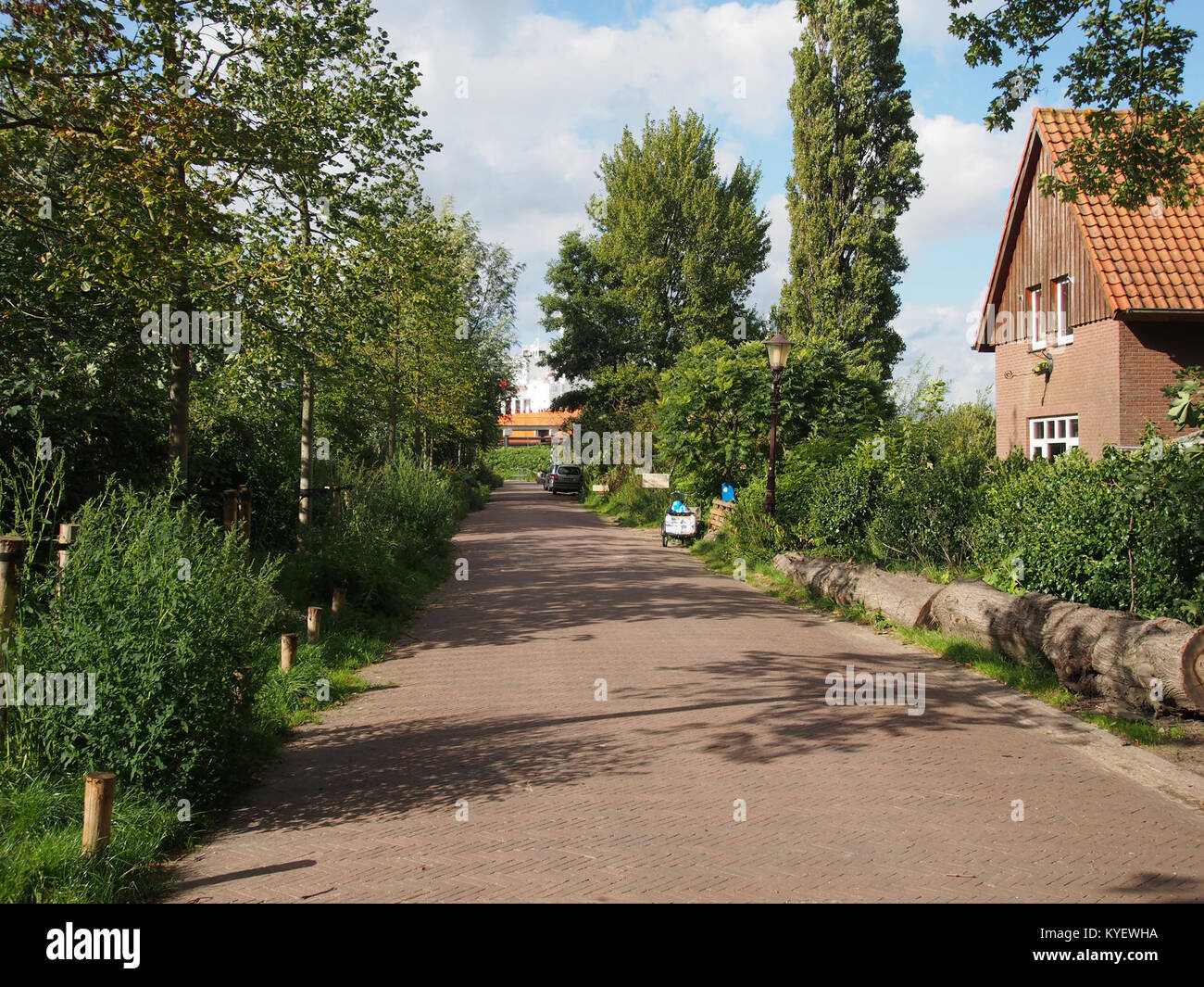 A historic photograph of Ruigoord, a small village in the Netherlands ...
